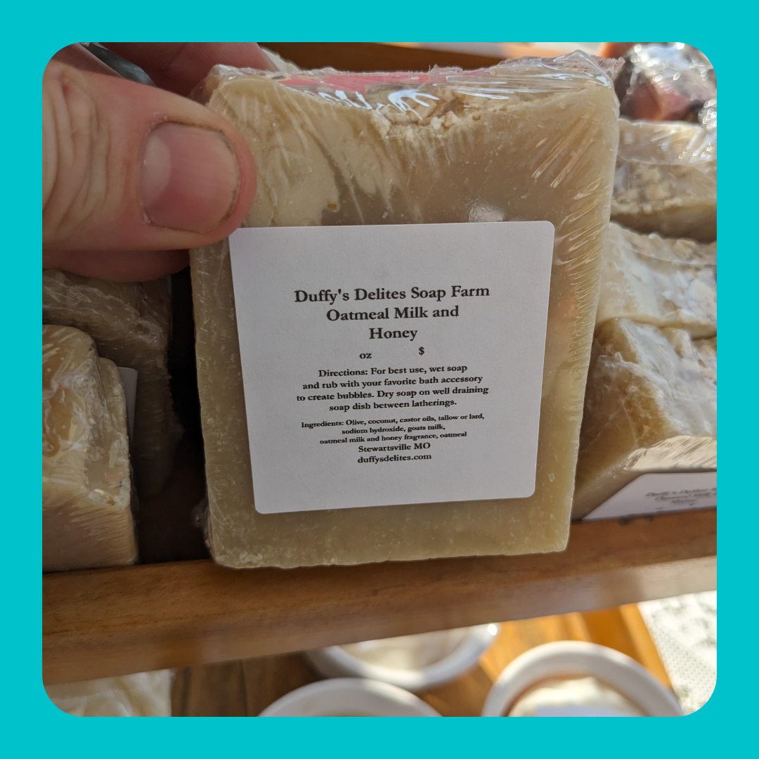 Oatmeal Milk And Honey Soap Bar – Duffy's Delites Soap Farm